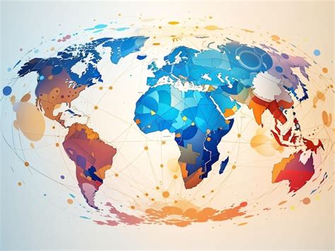 Premium Ai Image Abstract Planet Map Global Network Graphic Concept