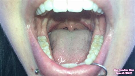The Goddess Clue Clip Store Showing Off My Uvula Part