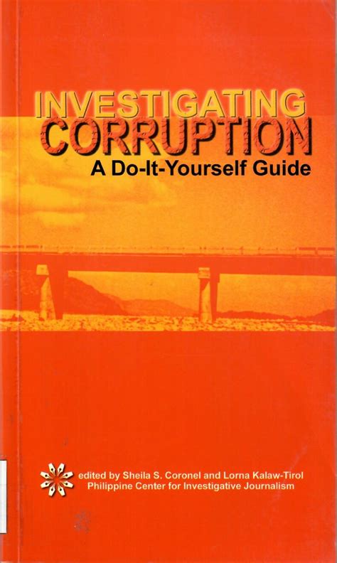 Investigating Corruption A Do It Yourself Guide Market Education