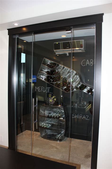 Custom Wine Room Glass Doors