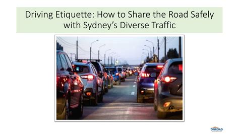 Ppt Driving Etiquette How To Share The Road Safely With Sydneys