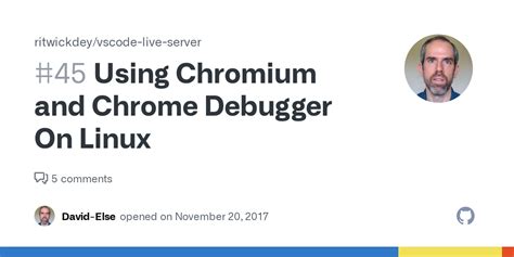 Using Chromium And Chrome Debugger On Linux Issue Ritwickdey Vscode Live Server Github