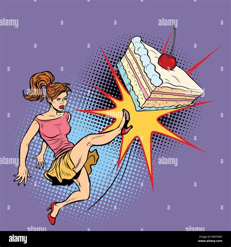 Young Fat Woman Eating Chocolate Stock Vector Images Alamy