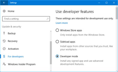 What Is “developer Mode” In Windows 10