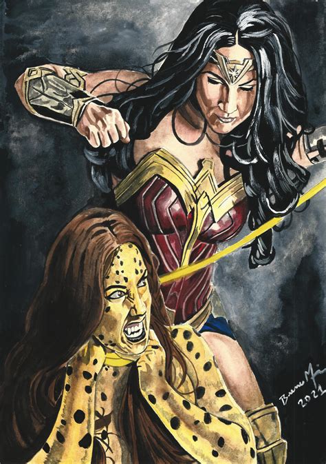 Wonder Woman Vs Cheetah E Bay Auction Now By Brenomoreira On Deviantart