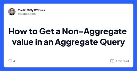 How To Get A Non Aggregate Value In An Aggregate Query Chris Saxon
