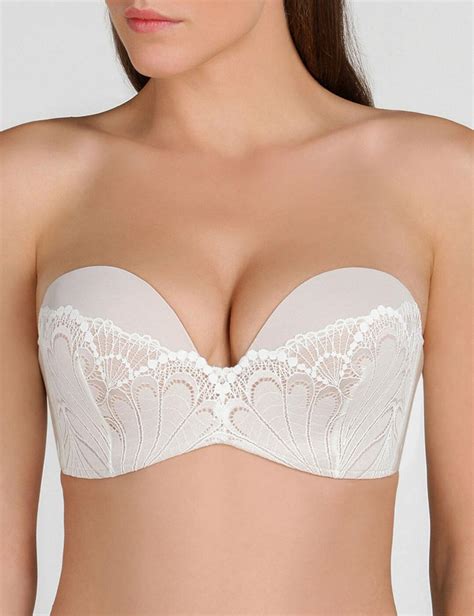 W031u Wonderbra Refined Glamour Lace Ultimate Strapless W031u Ivory