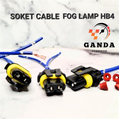 Jual Socket Cable Soket Kabel Fog Lamp Hb4 Soket Kabel Lampu