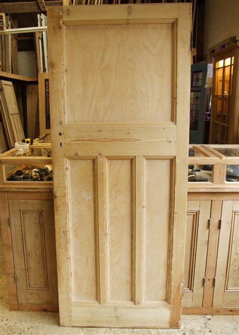Reclaimed Pine Edwardian Internal Door Stained Glass Doors Company