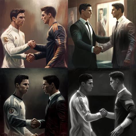 Prompt Ronaldo Messi Handshake Download Script For Ai Promptiai