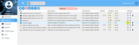 Iobroker Material Widgets Für Vis Smarthome Tricksde