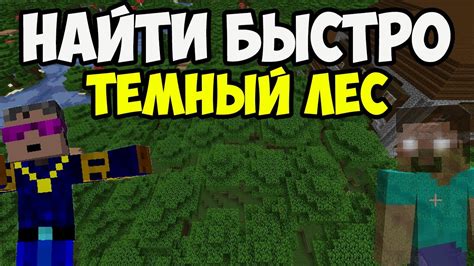 Как быстро НАЙТИ ТЕМНЫЙ ЛЕС в Майнкрафт Youtube
