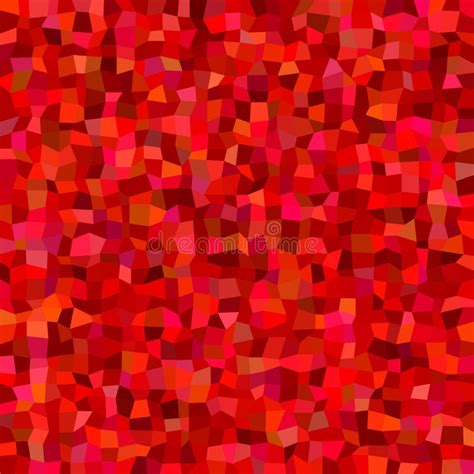 Irregular Rectangle Mosaic Background Polygonal Vector Graphic Design From Rectangles In Red