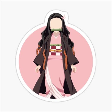 Pegatina Nezuko Kamado De Kimetsu No Yaiba Demon Slayer De Marurou