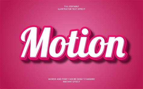Premium Vector Motion Text Effect