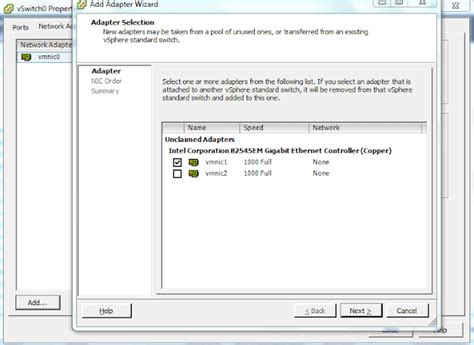Mengkonfigurasi NIC Teaming Di ESXi Server Blog Pemula