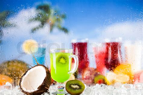Exotic Alcohol Drinks Stock Image Colourbox