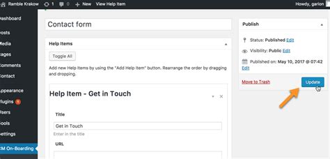 Wordpress Onboarding Plugin Cmob Add Help Items Creativeminds Products Documentation