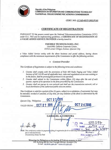 Ntc Certification