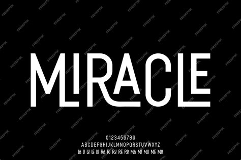 Premium Vector Creative Sans Serif Alphabet Ligature Display Font Vector Modern Typography