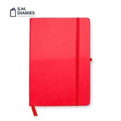 Glue Bound Pu Cover Red A5 Notebook At ₹ 80piece In New Delhi Id