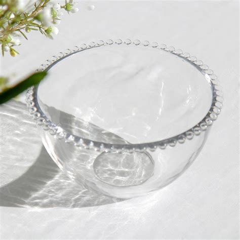 Glass Beaded Salad Bowl By Dibor