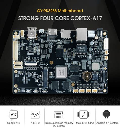 Rockchip Rk3288 Android Single Board Computer Development Board Module Quad Core Cpu 2g Ram 8gb
