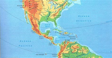 Geo Astro Relieve Americano