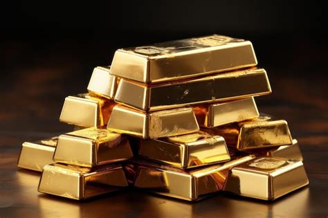 Premium Photo Piles Of Gold Lingots