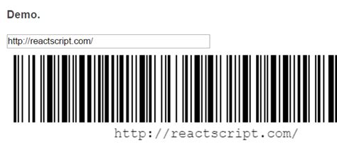 A Barcode Component For Use With React Reactscript