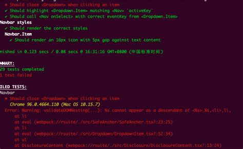 ValidateDOMNesting Cannot Appear As A Descendant Of Issue Rsuite Rsuite GitHub