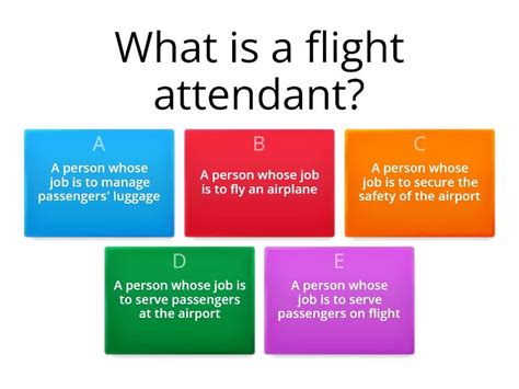 Flight Attendant Quiz