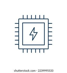 Chip Line Universal Icon Ui Ux Stock Vector Royalty Free Shutterstock