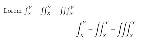 Math Mode Writing Integrals In Latex Tex Latex Stack Exchange