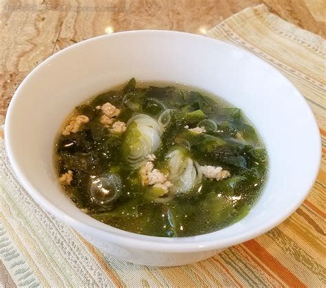 レシピ「미역국」～わかめスープ～ Korean Cooking キョンファスタジオ