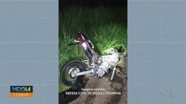Meio Dia Paraná Noroeste Motociclista morre em acidente na BR 376