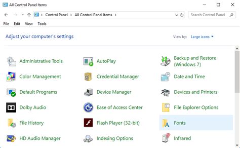Restore Default Fonts Windows 10 Brownswift