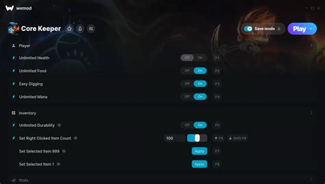 Core Keeper Cheats Trainers For PC WeMod