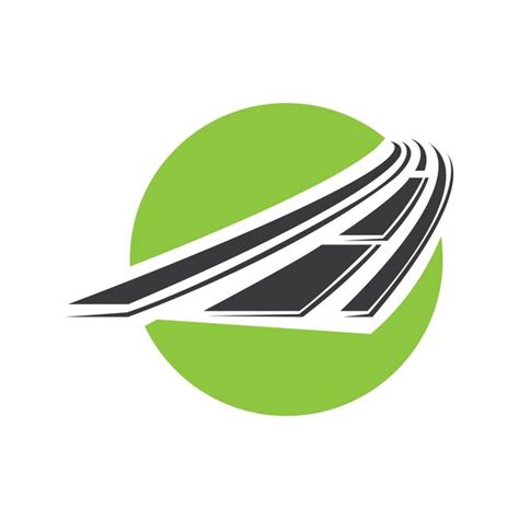 高速道路のアイコン ロゴ ベクター デザイン テンプレート プレミアムベクター