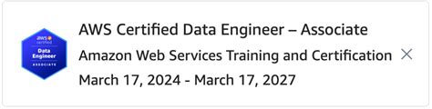 Data Engineer Certification Badge Unsupported In Re Post Aws Re Post