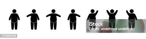 아이콘 뚱뚱한 남자 약혼 피트 니스 스틱 남자 기호 비만 Pictogram 체조 0명에 대한 스톡 벡터 아트 및 기타 이미지