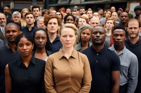 Premium Ai Image Team Group Photo Generative Ai