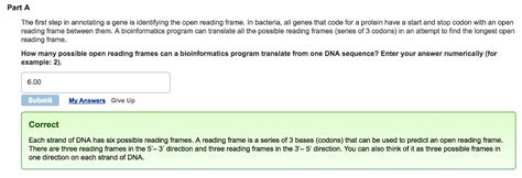 Solved Part C Bioinformatics Programs Can Search Dna For