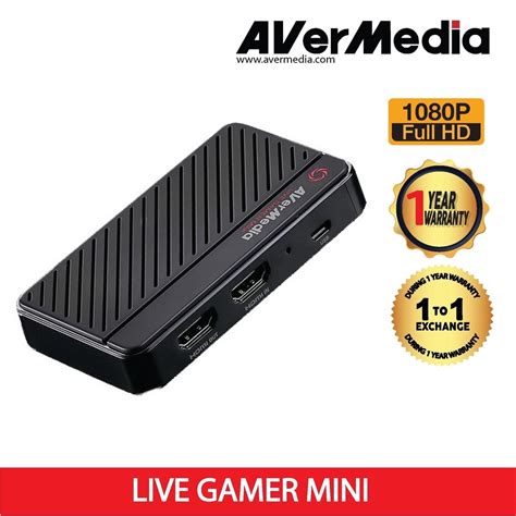 Official Store Avermedia Live Gamer Mini Hdmi Capture Card Gc Shopee Malaysia