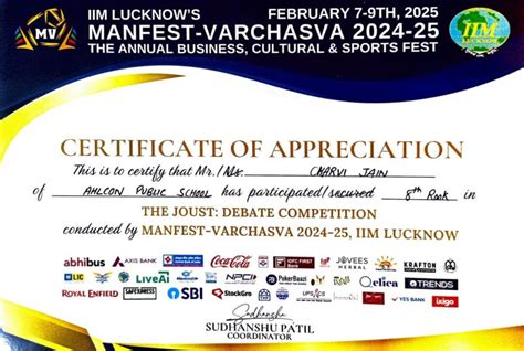 Manfestvarchasva2025 Youngleadersprogram Joust Debate Toastmania