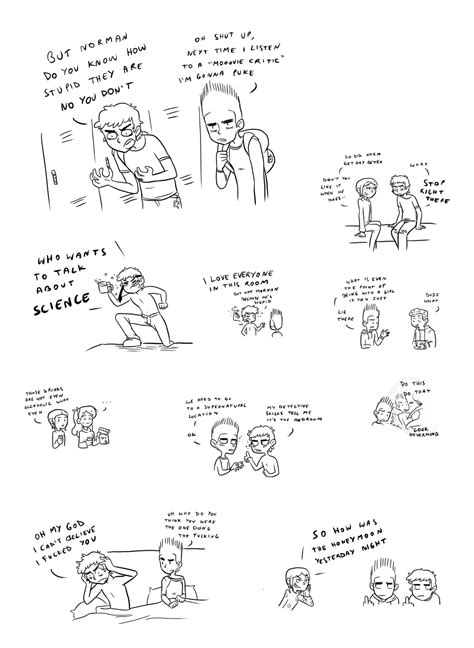 Cartoon Characters Doing Different Things