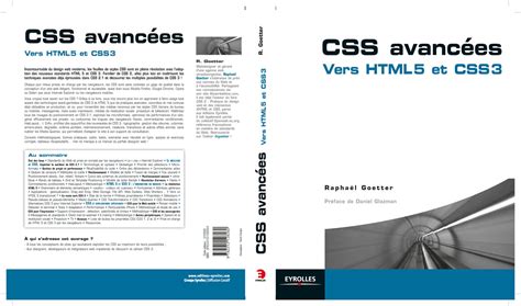 EDIT Le livre CSS avancées vers HTML5 et CSS3 Alsacreations