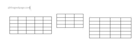 how to create multiple movable tables side by side in microsoft word