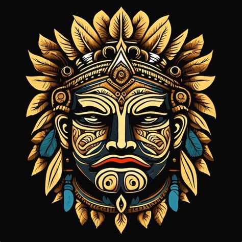 Colección de diseño gráfico de rostros de la antigua civilización india
