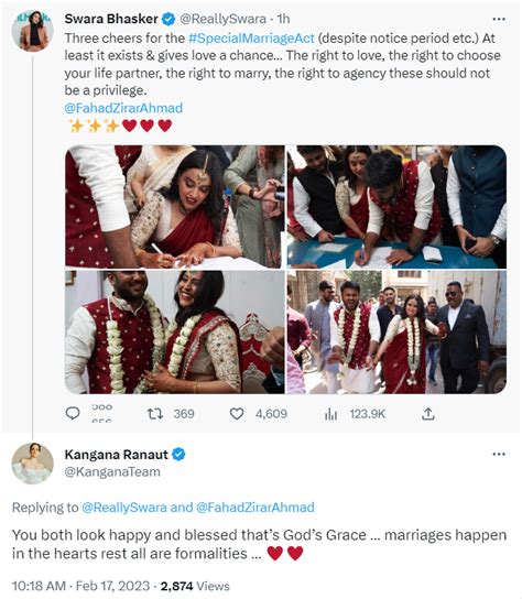After Calling Her B Grade Actor Kangana Ranaut Wishes Swara Bhaskar On